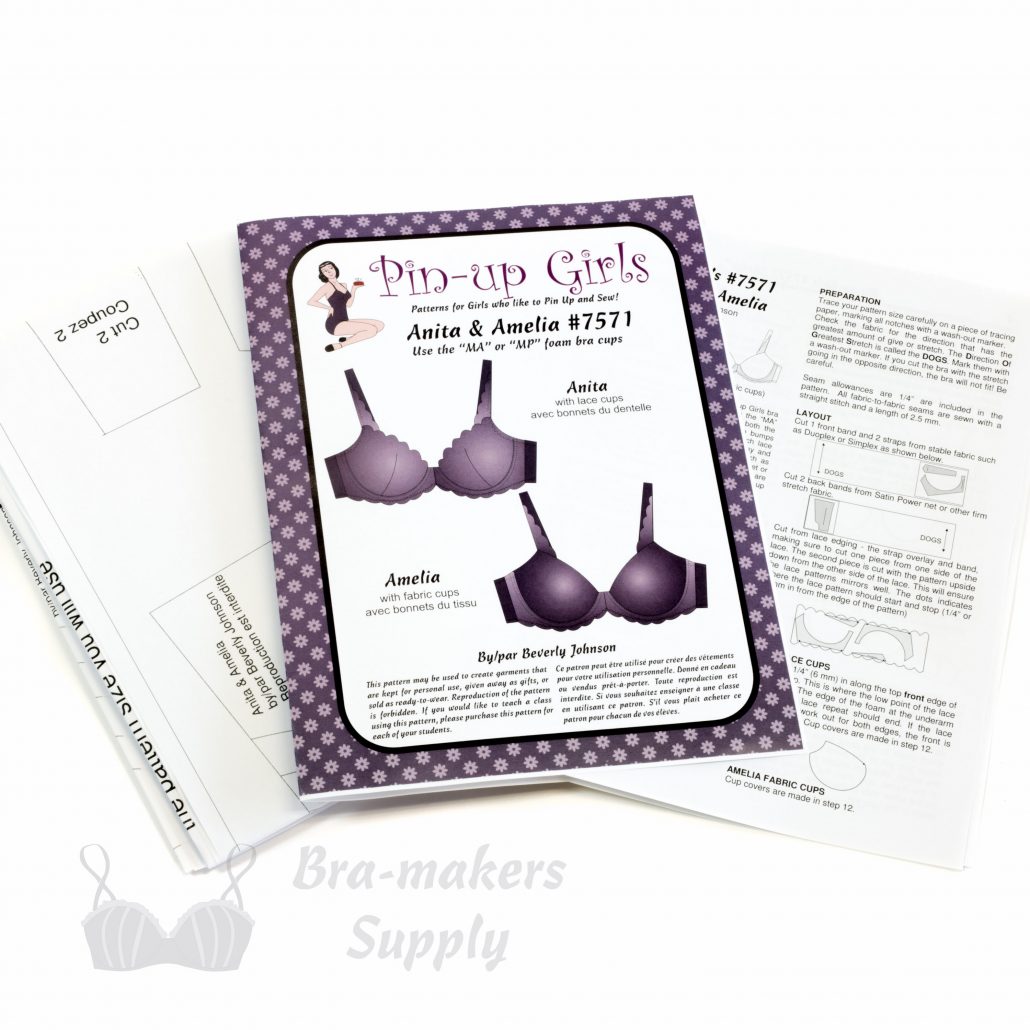 T-Shirt Foam Cup Bra With Lace Pattern - Bra-Makers Supply