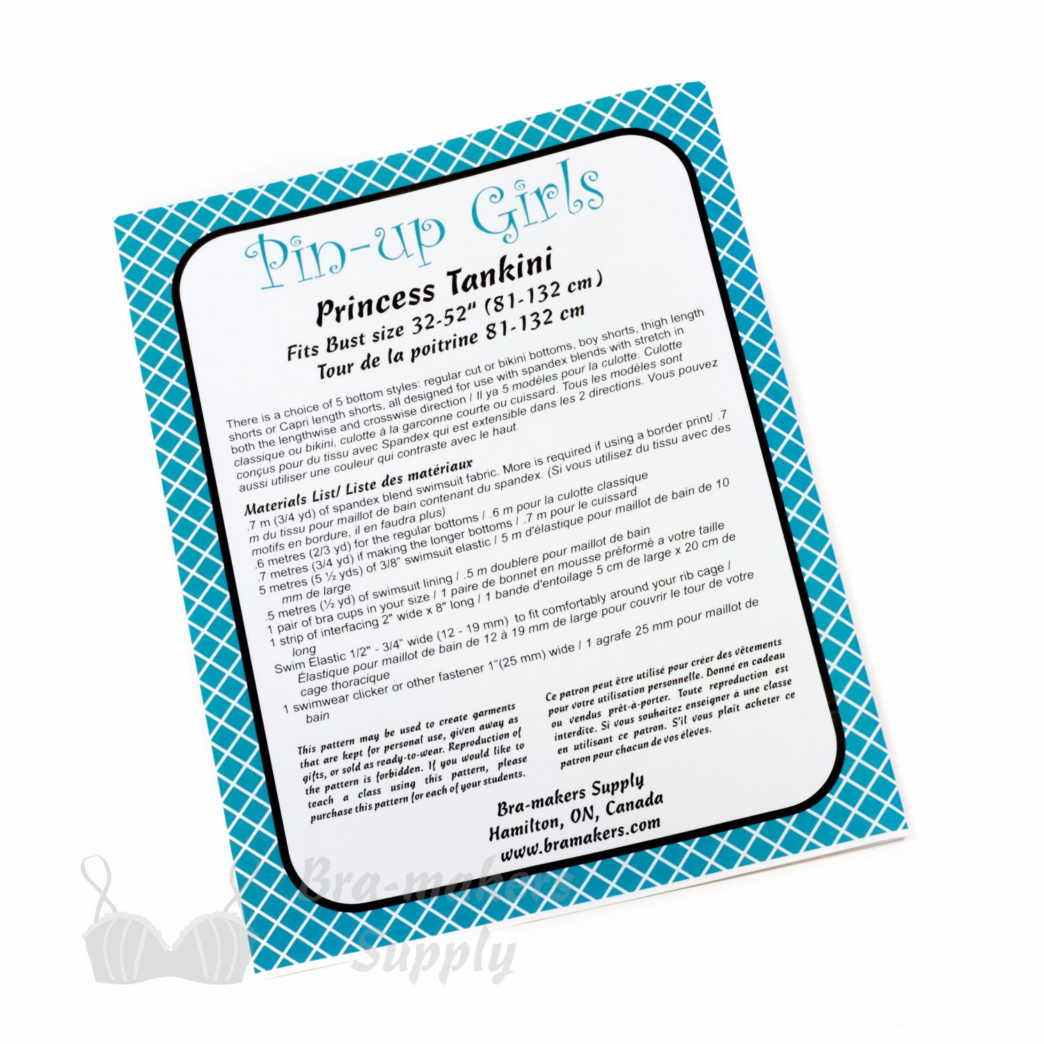 Princess Tankini Pattern - Bra-Makers Supply