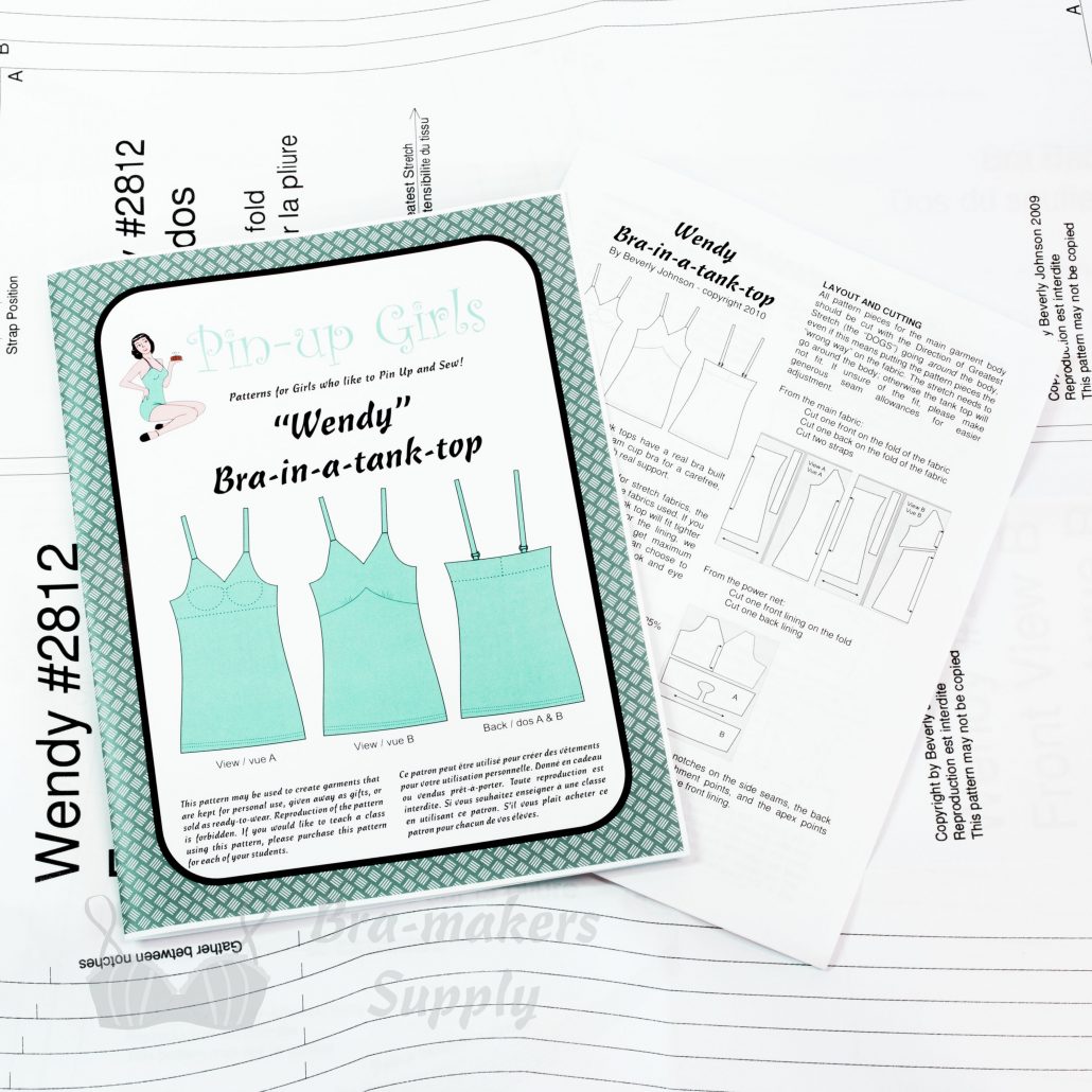 Wendy Bra Tank Top Pattern - Bra-Makers Supply