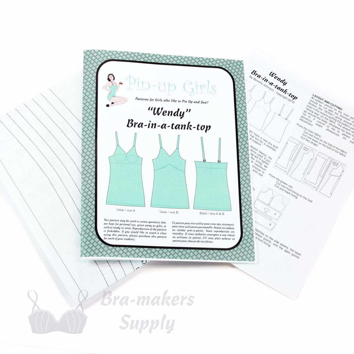 Wendy Bra Tank Top Pattern - Bra-Makers Supply