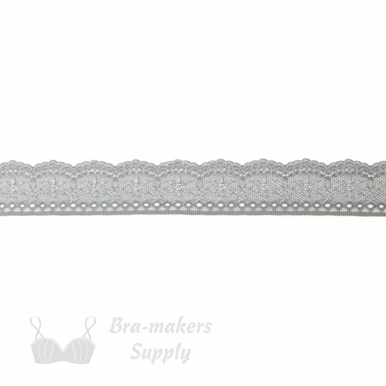 Half Inch Off-White Floral Stretch Edging - Bra-Makers Supply