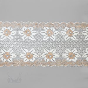 Half Inch Off-White Floral Stretch Edging – Bra-makers Supply the ...