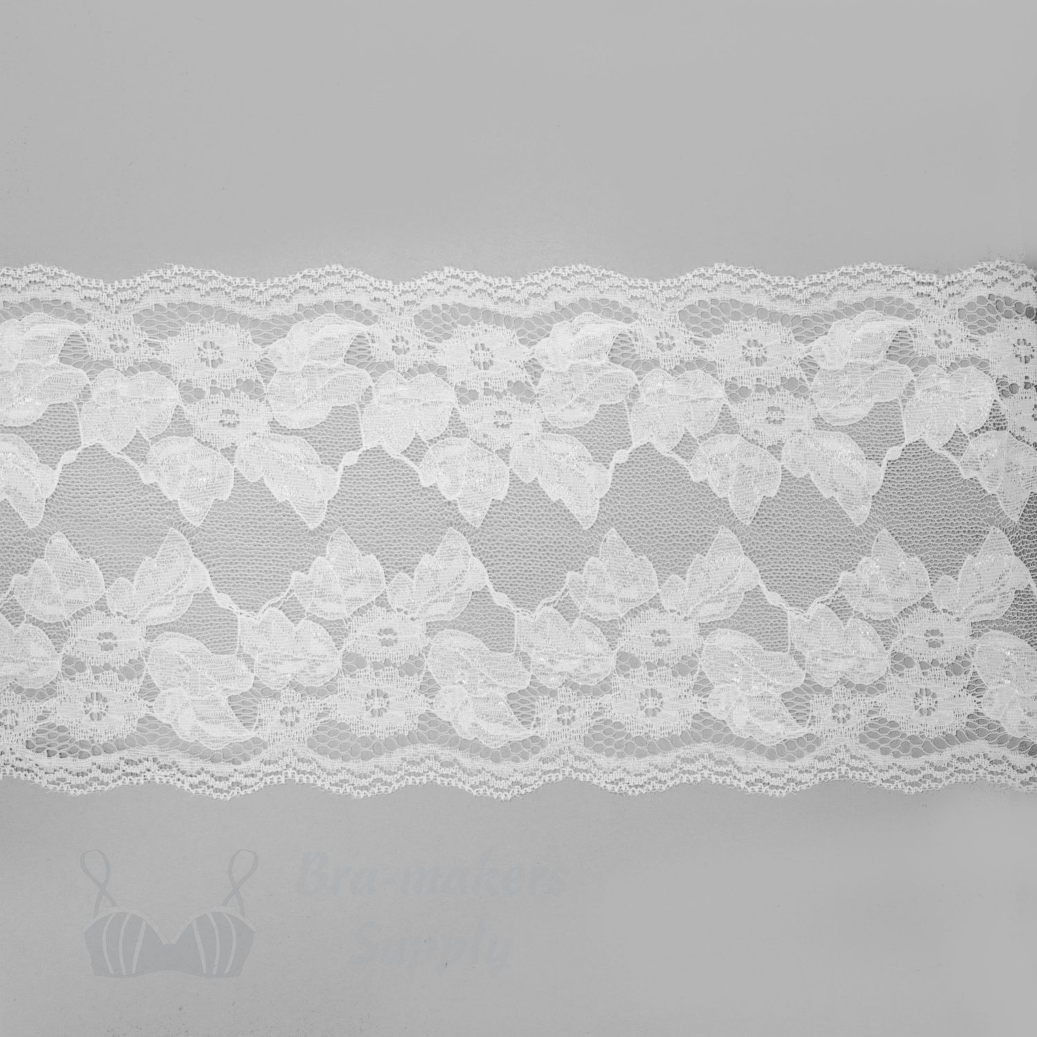 Half Inch Off-White Floral Stretch Edging – Bra-makers Supply the ...