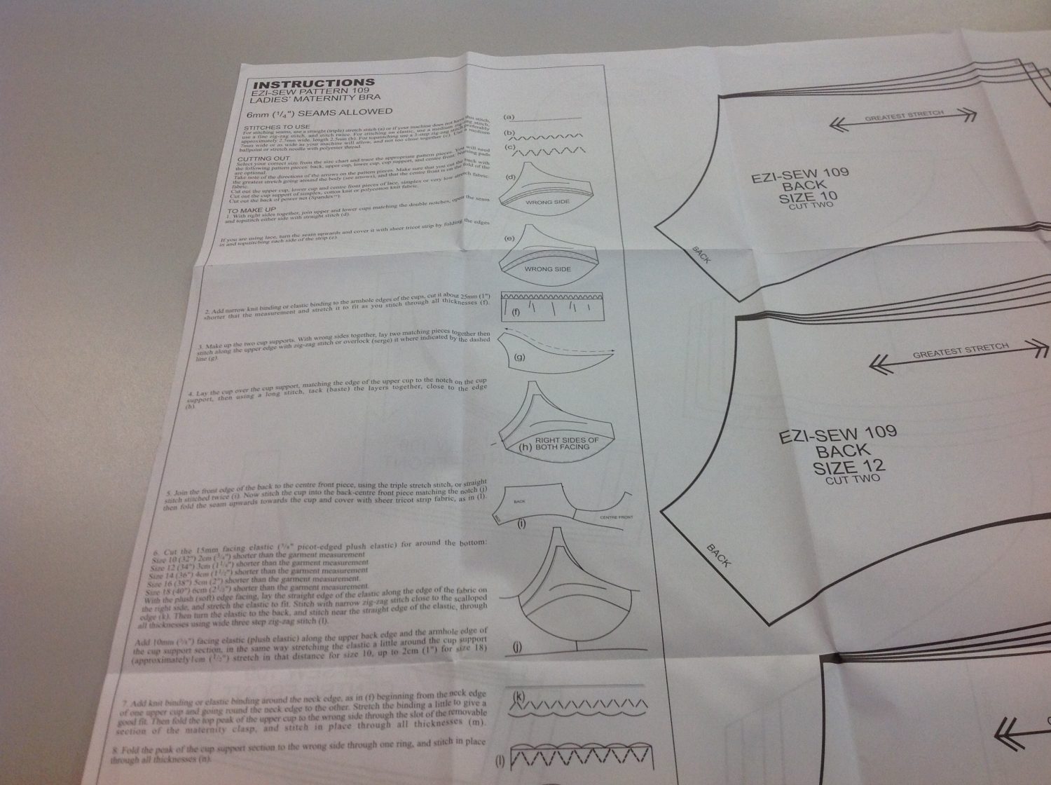 How to Sew the Ezi-sew Nursing Bra - Bra-makers Supply for all things bra