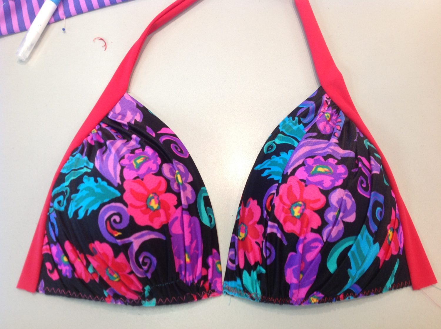 How to make a Ruched triangle Top - sew your new bikini with Bra-makers ...