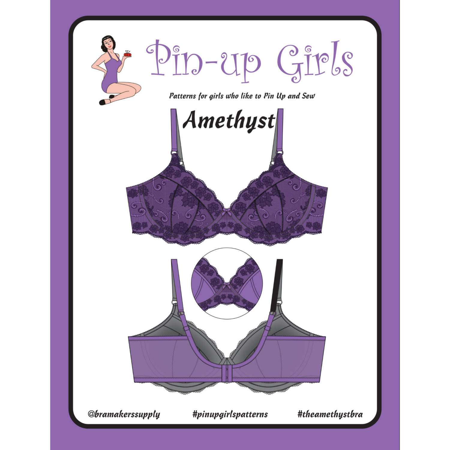 Amethyst Lace Bra Pattern Bra Pattern From Bra Makers Supply
