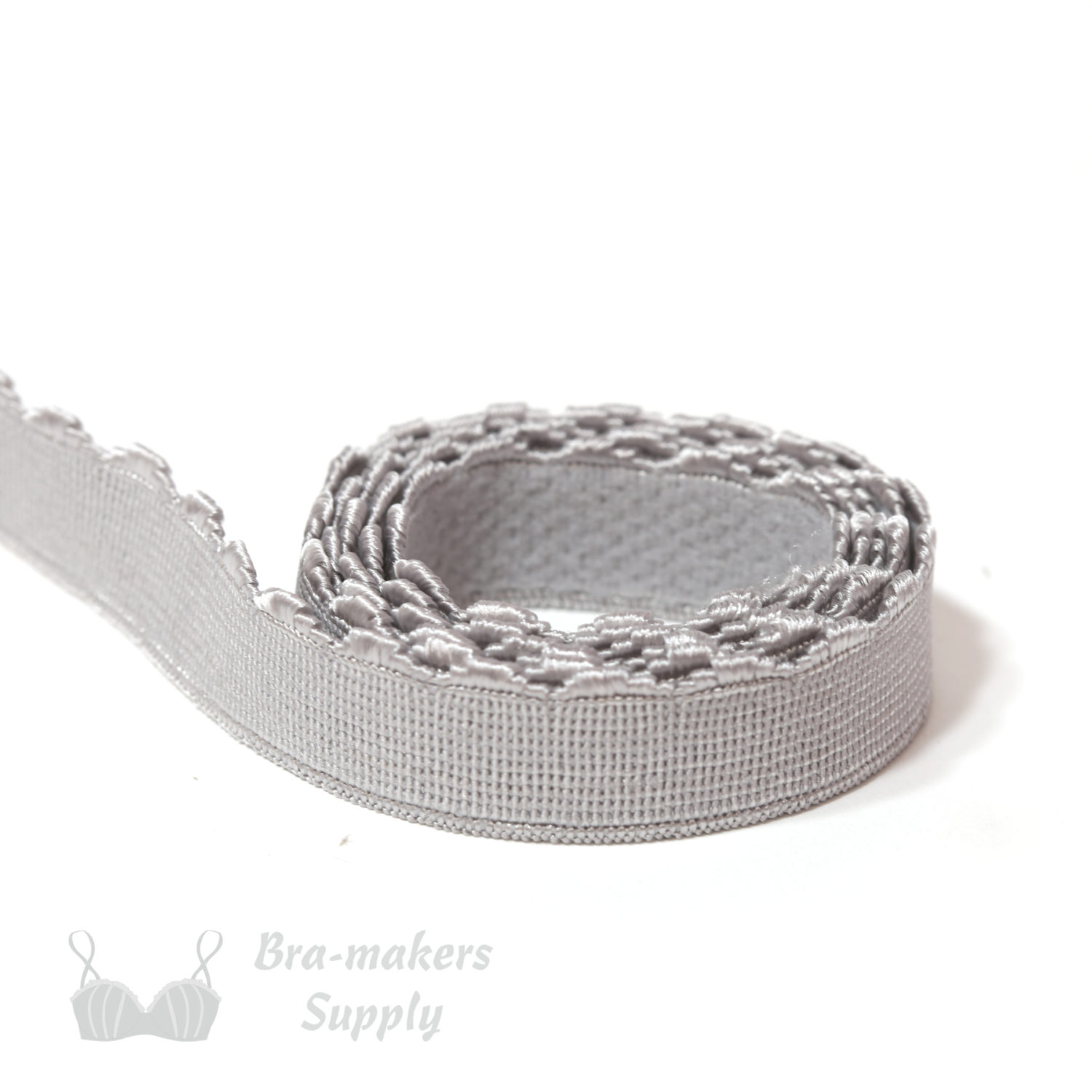 Scalloped Edge Plush Back Band Elastic-Bulk Rolls - Bra-Makers Supply