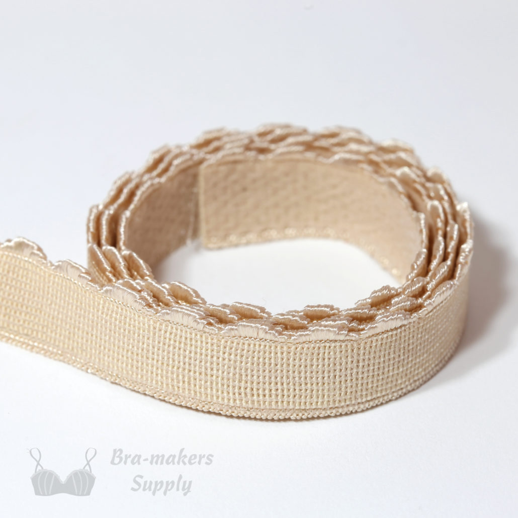 Scalloped Edge Plush Back Band Elastic- Bra-Makers Supply