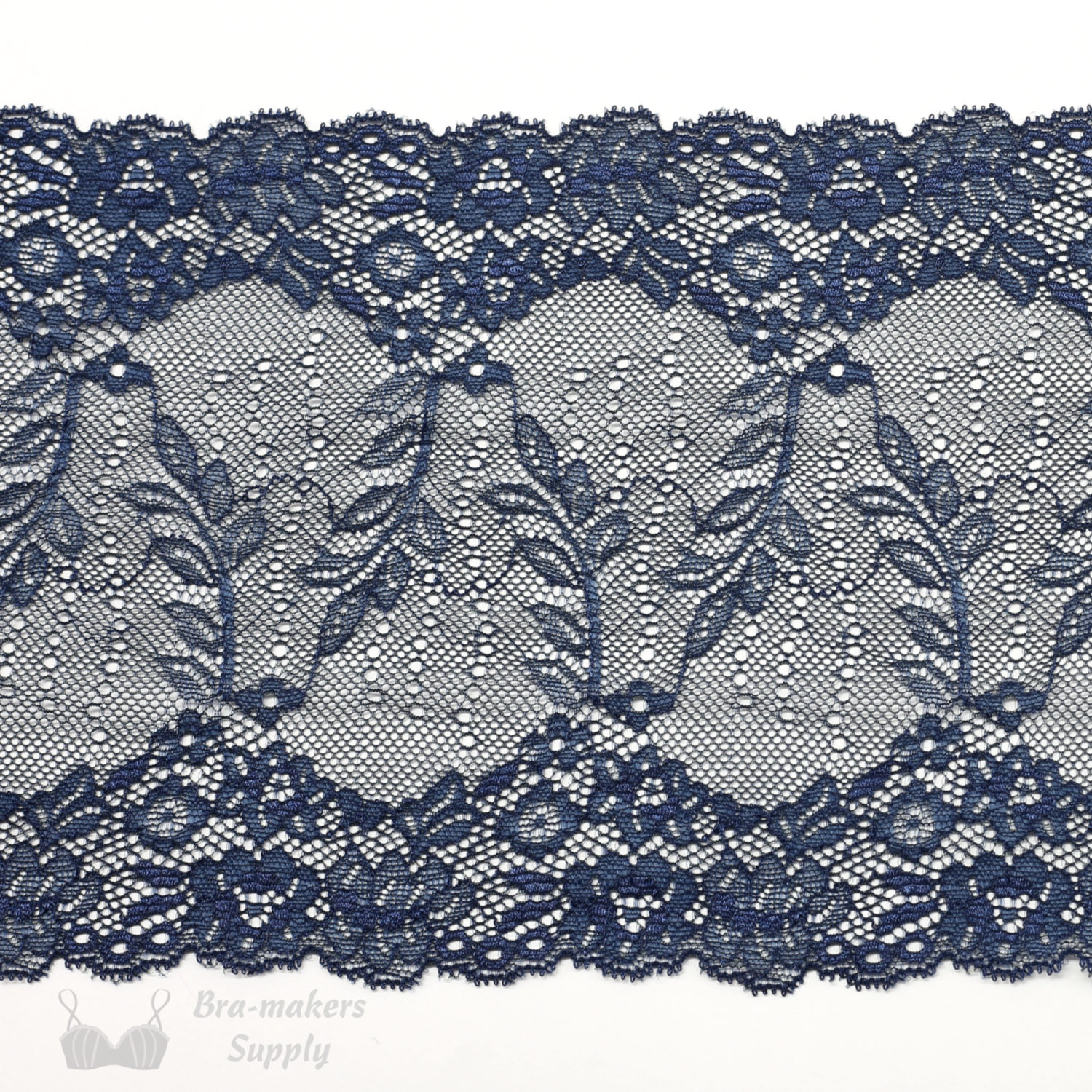 Five Inch Black Lattice Stretch Lace - Bra-Makers Supply