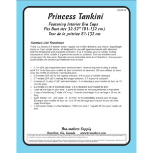 Princess Tankini Pattern - Bra-Makers Supply