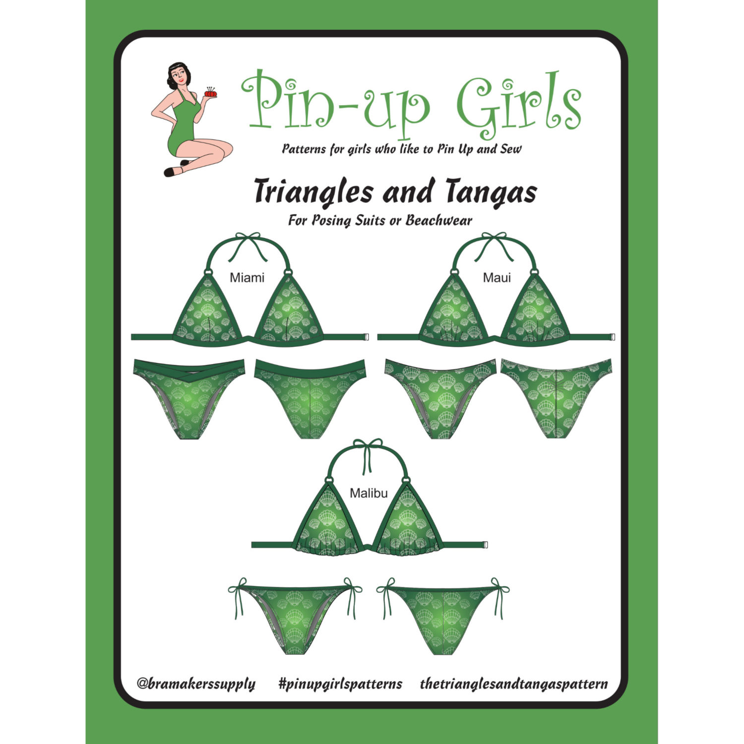 Triangles Tangas Bikini Patterns - Bra-Makers Supply