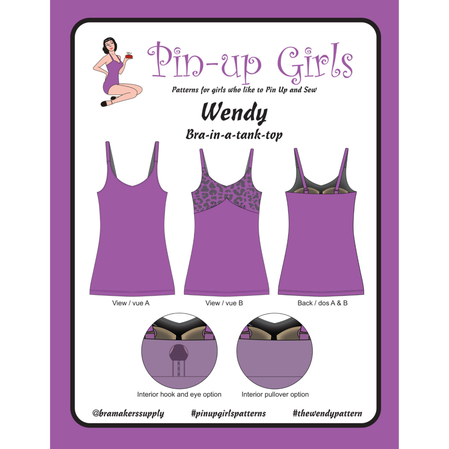 Wendy Bra Tank Top Pattern Bra Makers Supply